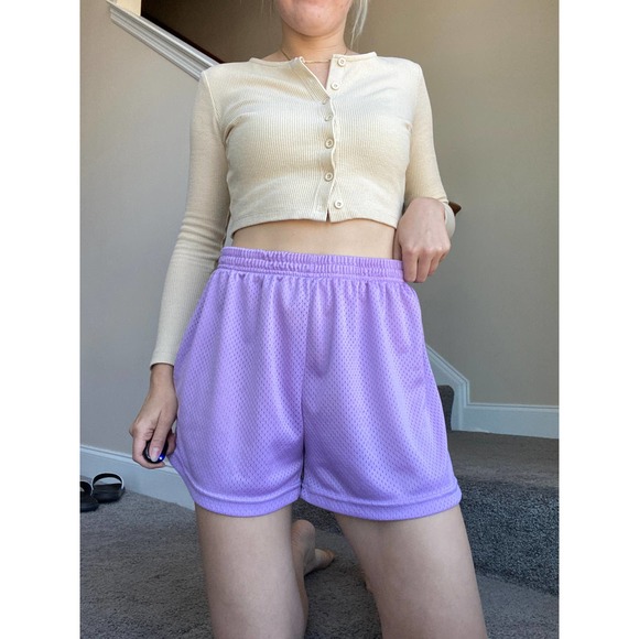 Shorts | Vintage Lilac Purple Mesh Lounge Shorts | Poshmark